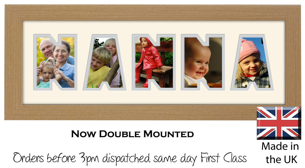 Nanna Photo Frame - Nanna Word Photo Frame 62A 450mm x 151mm mount siz ...